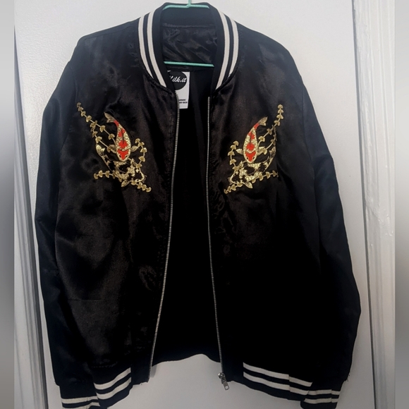 Jackets & Coats | Vintage Koi Bomber Jacket | Poshmark
